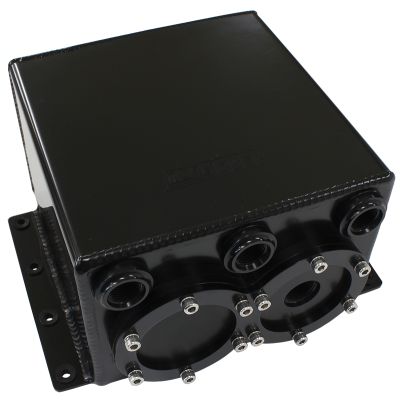 Dual EFI Pump Surge Tank - Black — Sydney Performance & Parts
